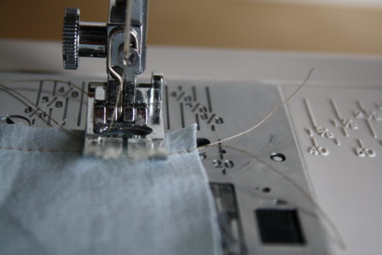 6: sewing a straight line – yellow spool